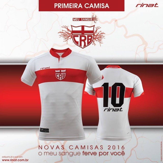 Camisas do CRB 2016 Rinat » Mantos do Futebol