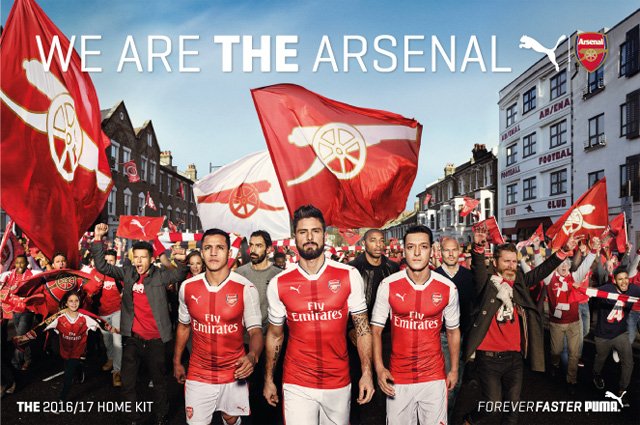 Camisas do Arsenal 2016-2017 Puma » Mantos do Futebol