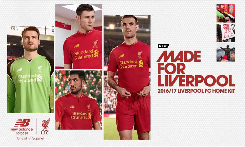 Camisas do Liverpool 2016-2017 New Balance » Mantos do Futebol