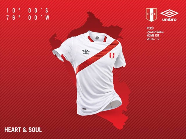 Camisas do Peru 2016-2017 Umbro Copa América Centenário » Mantos do Futebol
