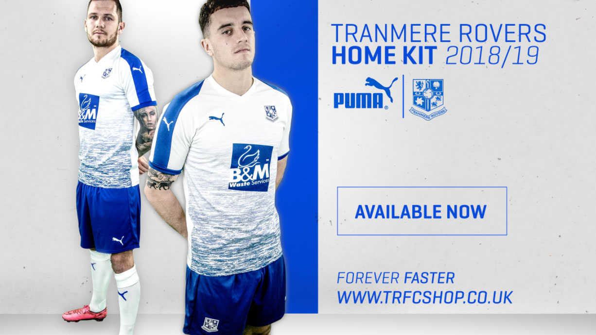 Novas camisas do Tranmere Rovers 2018-2019 PUMA | Mantos do Futebol