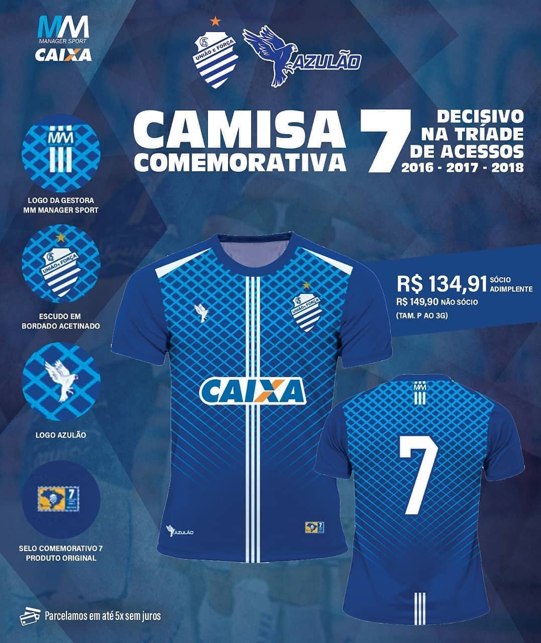 CSA lança camisa comemorativa em homenagem ao número 7 » Mantos do Futebol