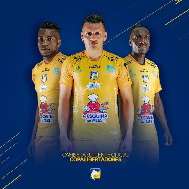 Novas camisas do Delfín SC 2019 Yeliyan (Libertadores da América)- MDF