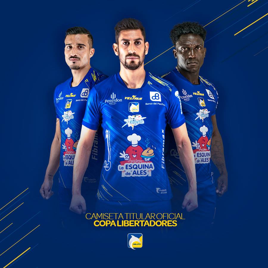 Novas camisas do Delfín SC 2019 Yeliyan (Libertadores da América)- MDF