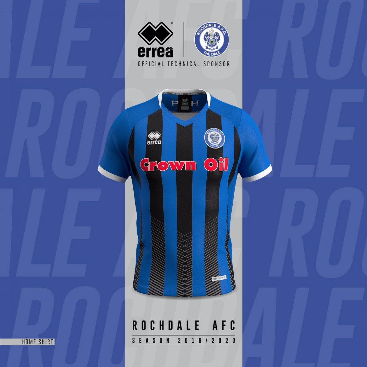 Novas camisas do Rochdale AFC 2019-2020 Erreà | Mantos do Futebol