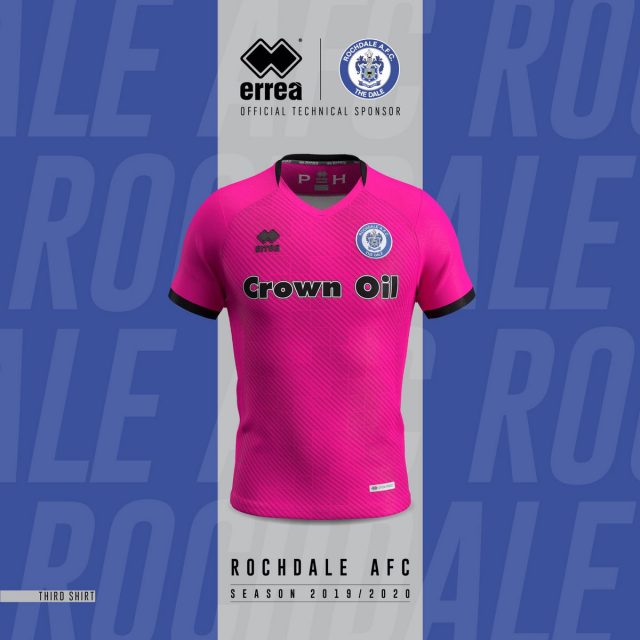 Novas camisas do Rochdale AFC 2019-2020 Erreà | Mantos do Futebol