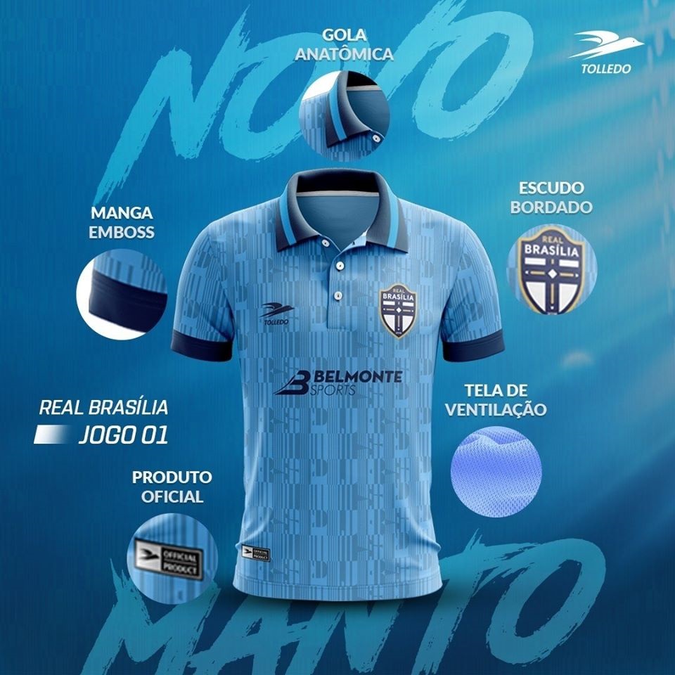 Novas camisas do Real Brasília 2020 Tolledo Sports » Mantos do Futebol