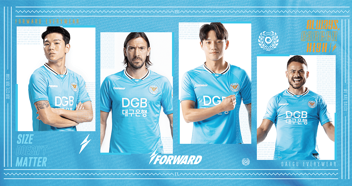 Novas camisas do Daegu FC 2020-2021 Forward » Mantos do Futebol