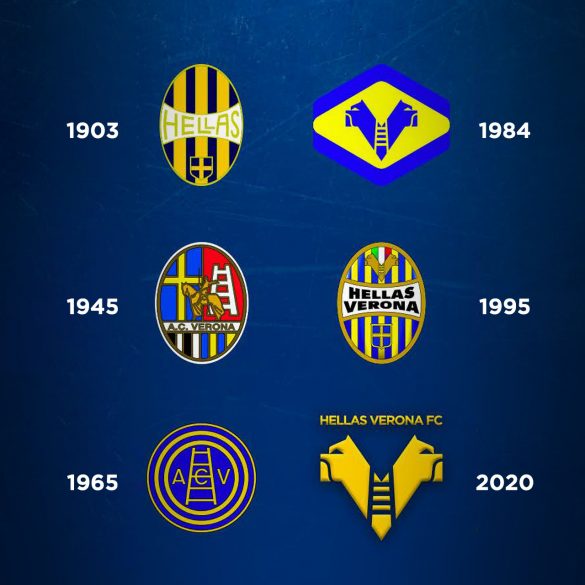 Hellas Verona lança novo escudo para 2020-2021 » Mantos do Futebol