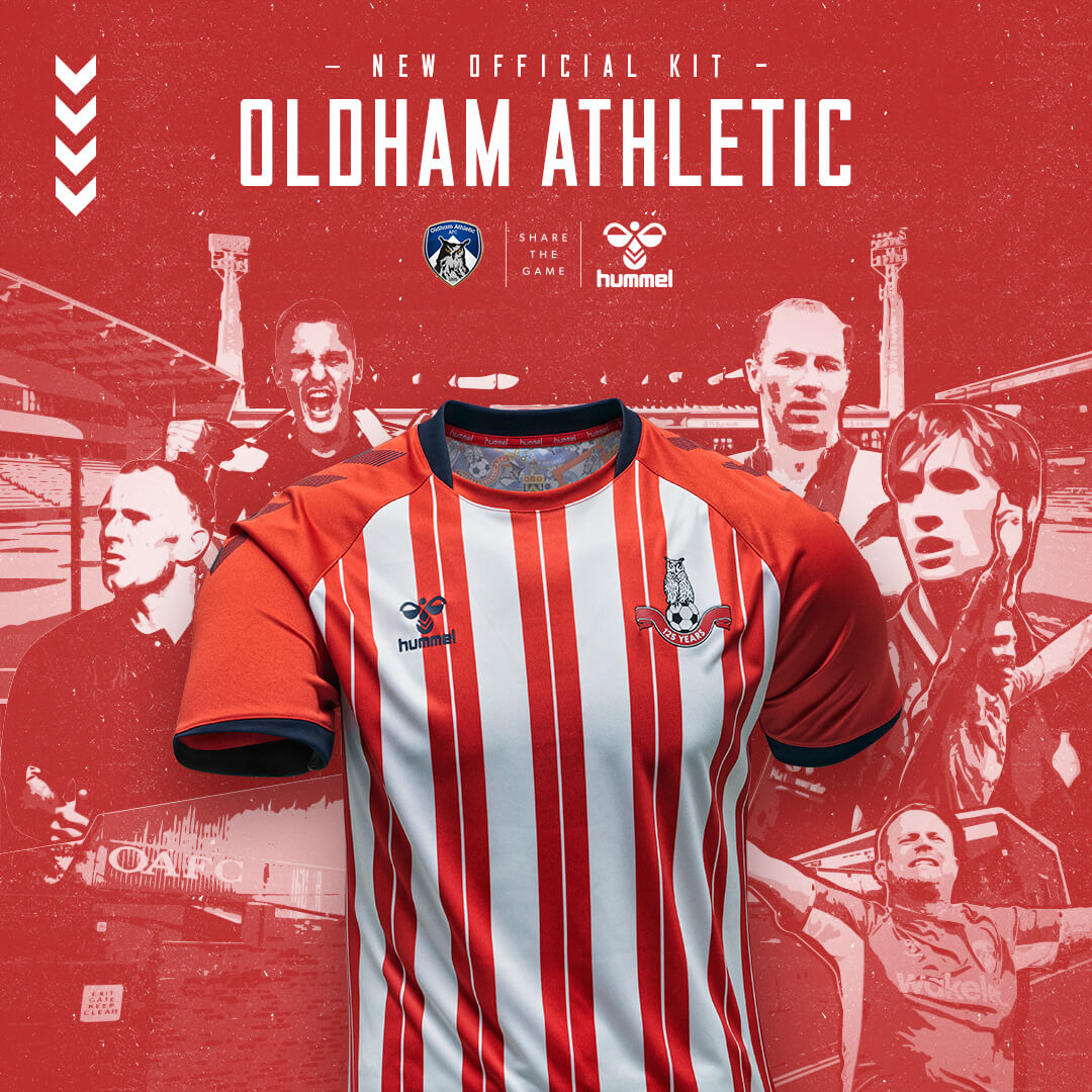 Novas camisas do Oldham Athletic 2020-2021 Hummel » MDF