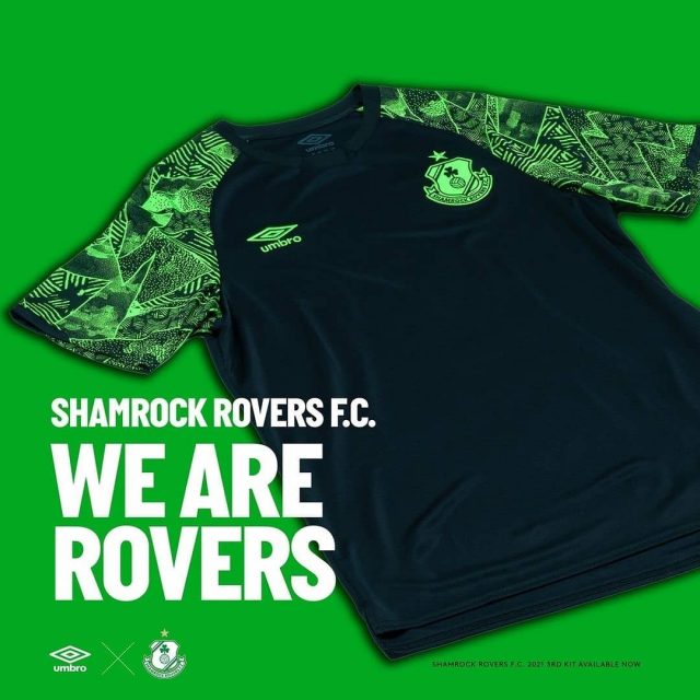 Terceira camisa do Shamrock Rovers 2021 Umbro » Mantos do Futebol