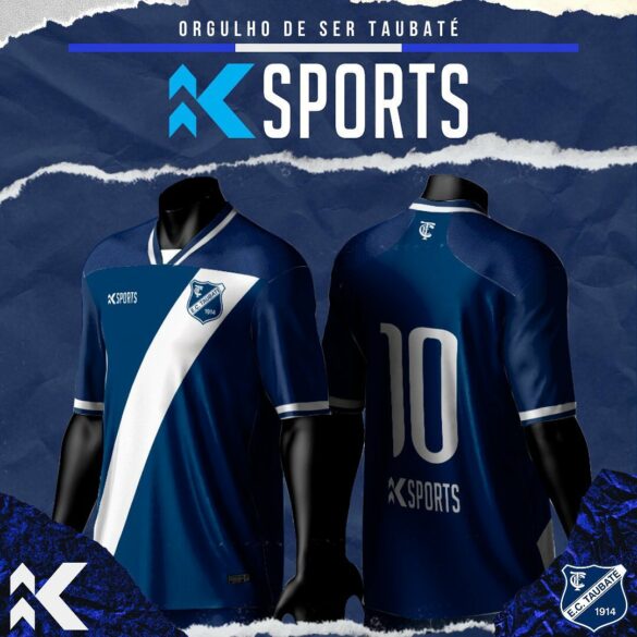 Novas camisas do EC Taubaté 2022 King Sports » Mantos do Futebol