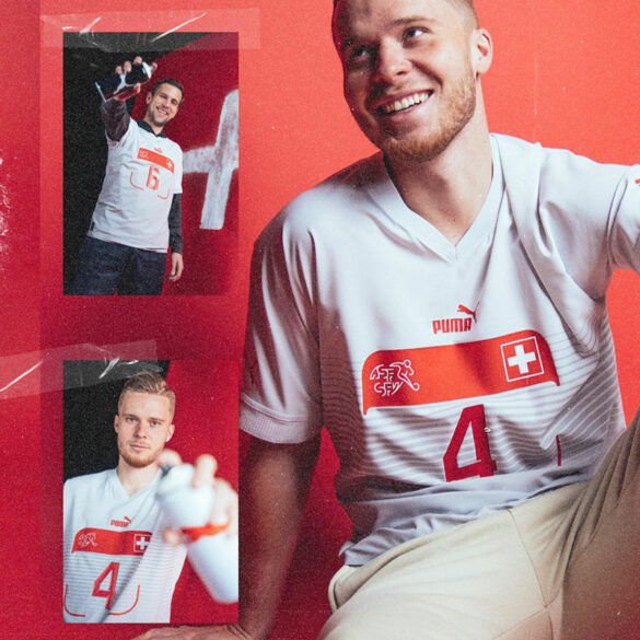 Nova camisa reserva da Suíça Copa 2022 PUMA » MDF