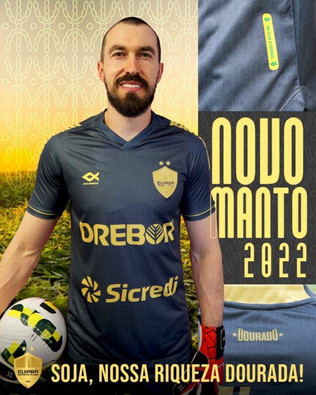 Terceira camisa do Cuiabá EC 2022-2023 Dourado » MDF