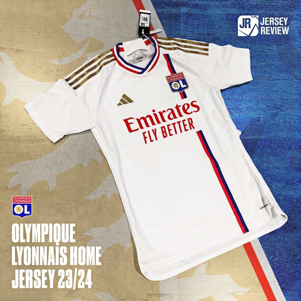 Nova camisa titular do Lyon 2023-2024 Adidas » MDF