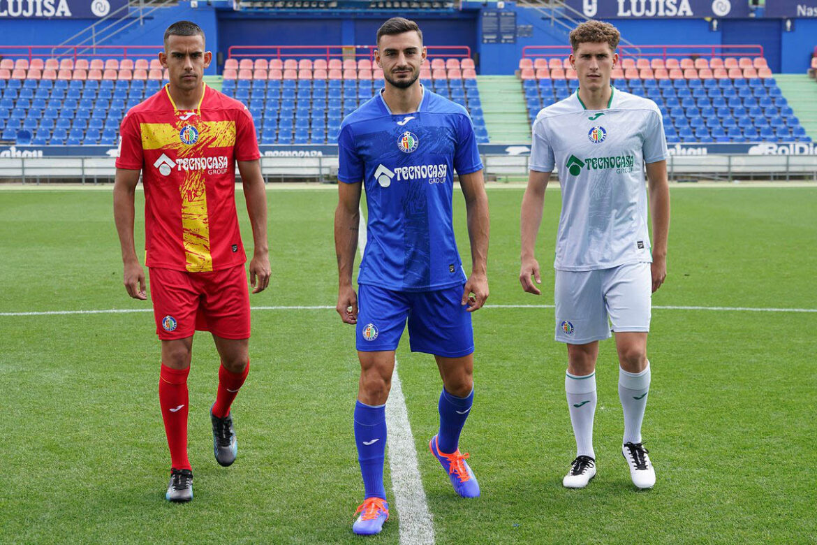 Novas camisas do Getafe 2023-2024 JOMA » Mantos do Futebol