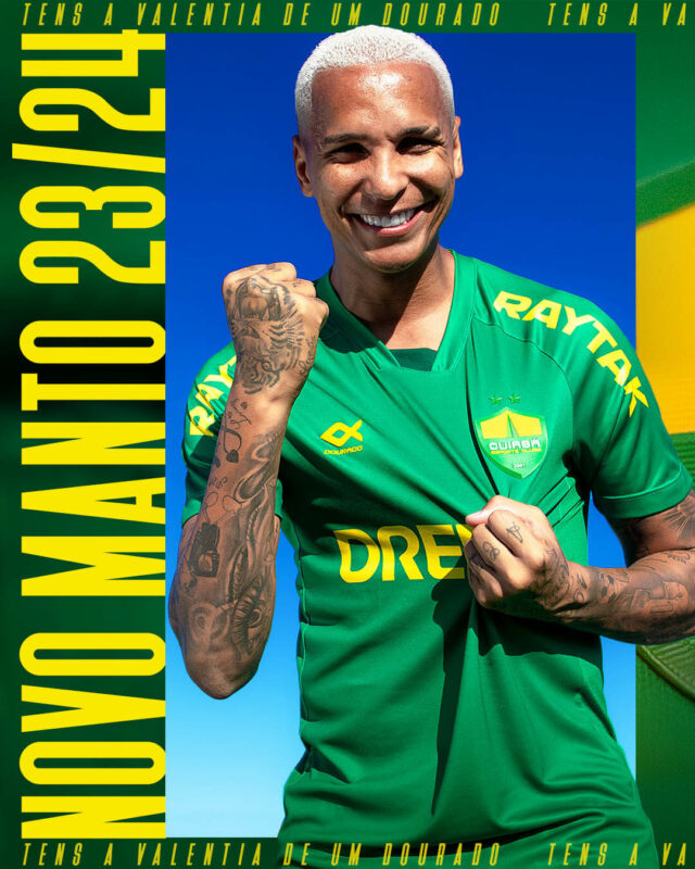 Nova camisa do Cuiabá EC 2023-2024 Dourado » MDF