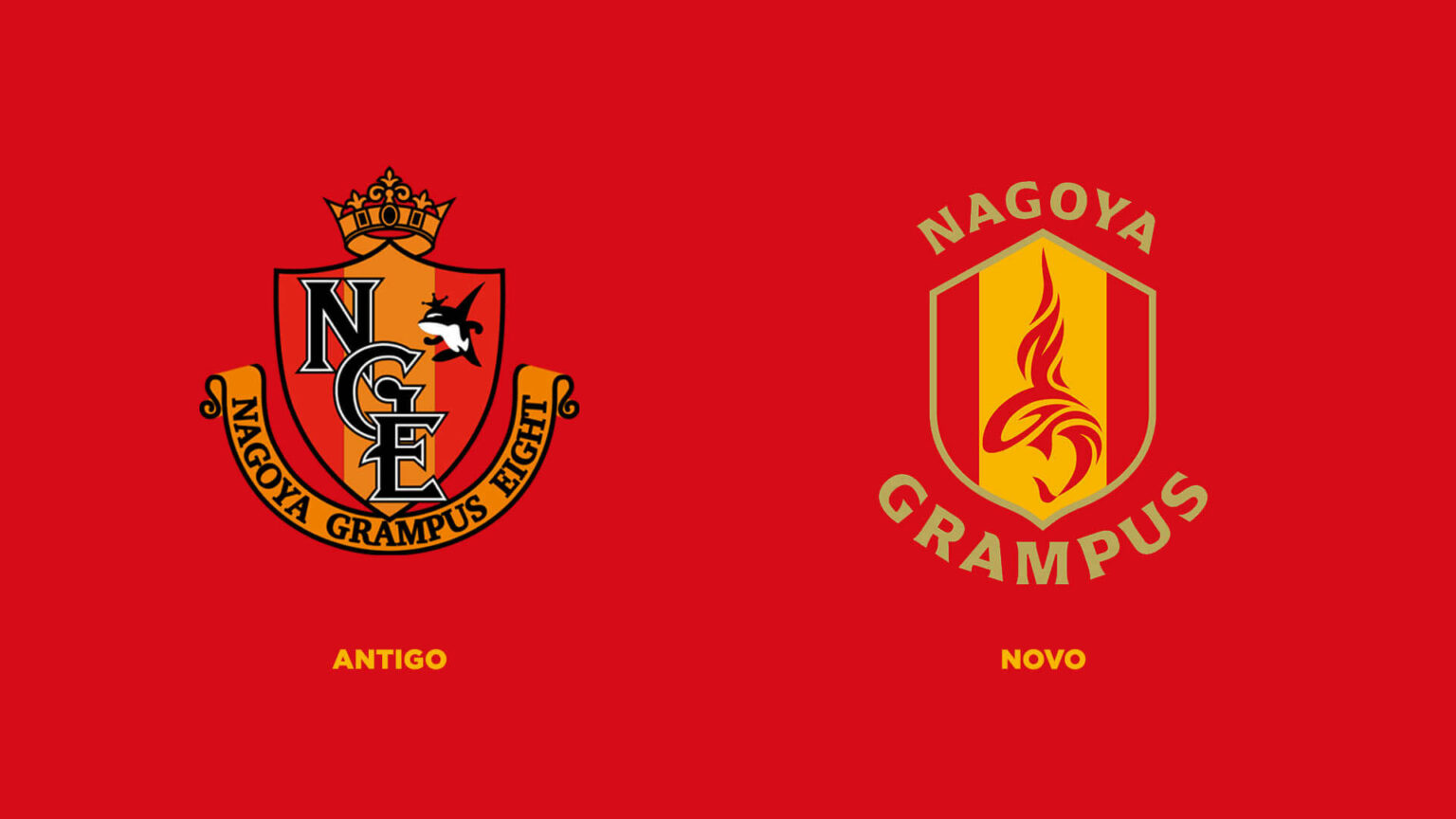 Nagoya Grampus lança novo escudo » Mantos do Futebol