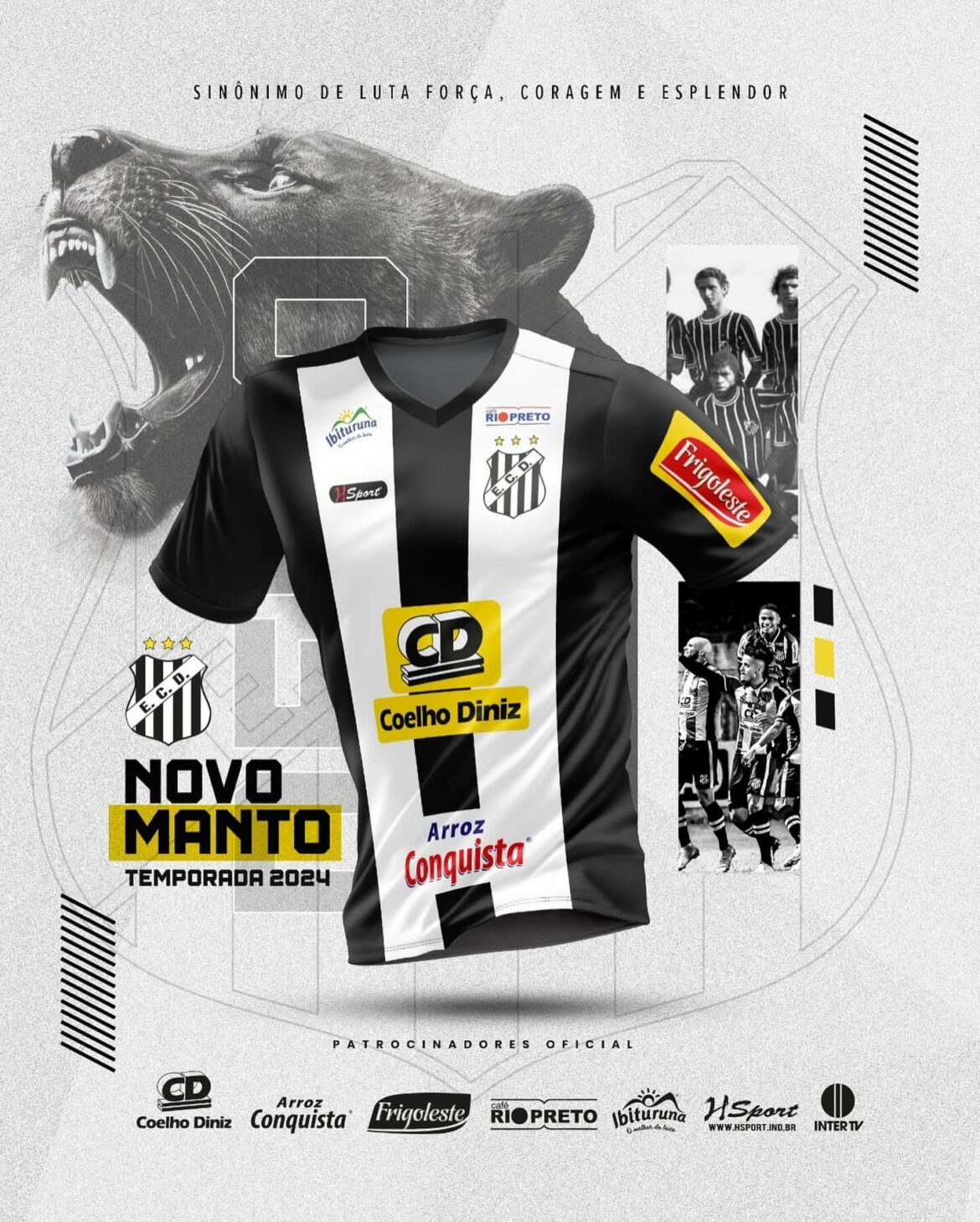 Novas camisas do Democrata GV 2024 HSport » MDF