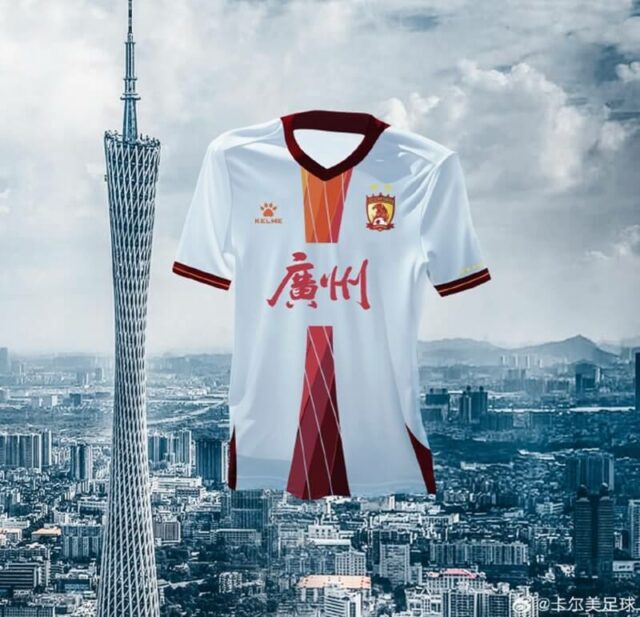 Novas camisas do Guangzhou FC 2024 Kelme » Mantos do Futebol