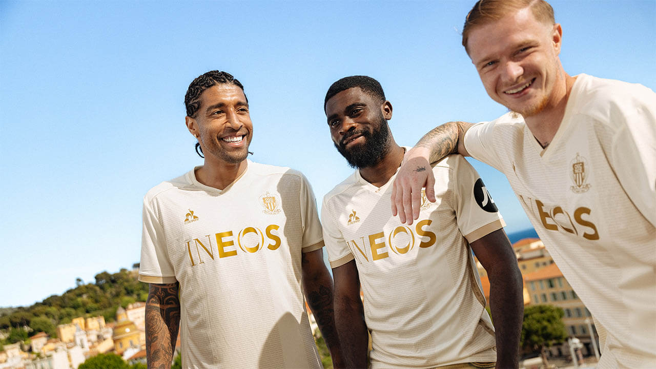 Nova camisa reserva do OGC Nice 2024-2025 Le Coq Sportif » Mantos do ...