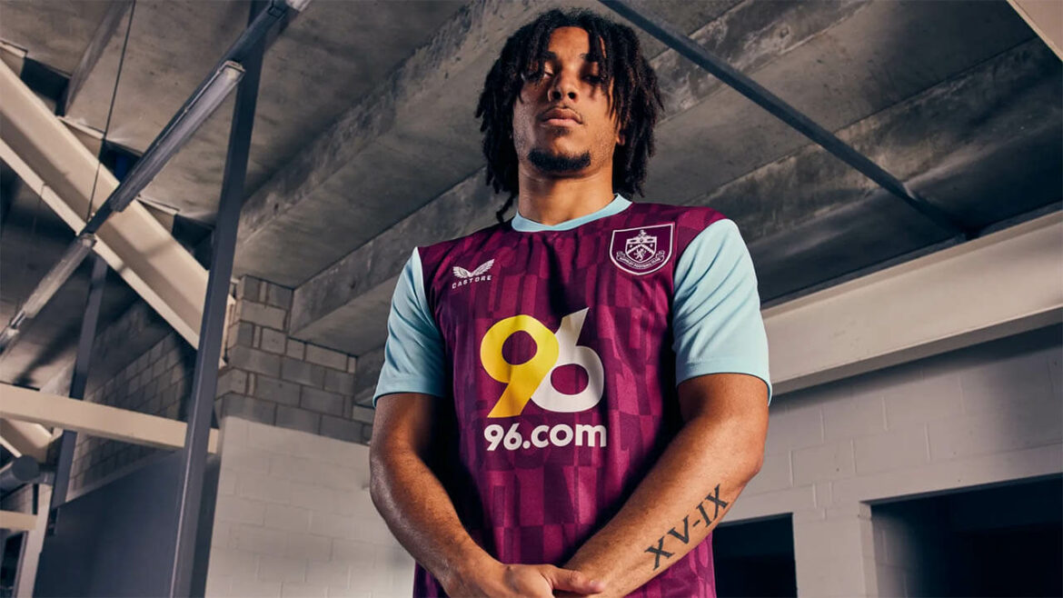 Nova camisa titular do Burnley FC 2024-2025 Castore » Mantos do Futebol