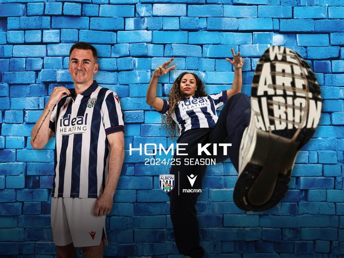 Nova camisa titular do WBA 2024-2025 Macron » Mantos do Futebol