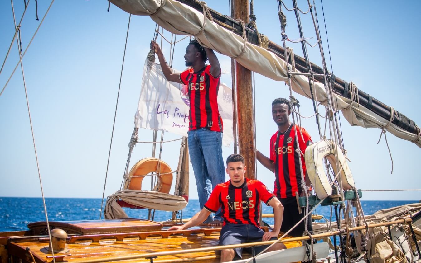 Nova camisa titular do OGC Nice 2024-2025 Le Coq Sportif » MDF