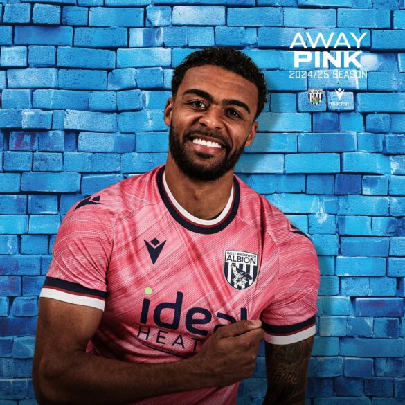 Nova camisa três do WBA 2024-2025 Macron » Mantos do Futebol