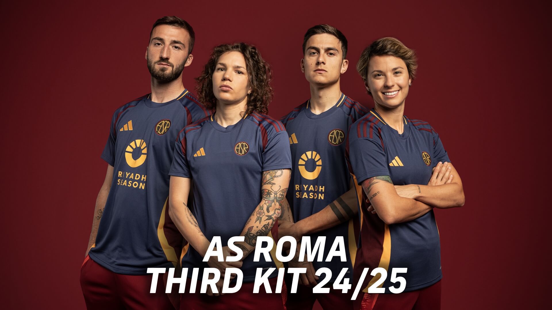 Nova terceira camisa da AS Roma 2024-2025 Adidas » Mantos do Futebol