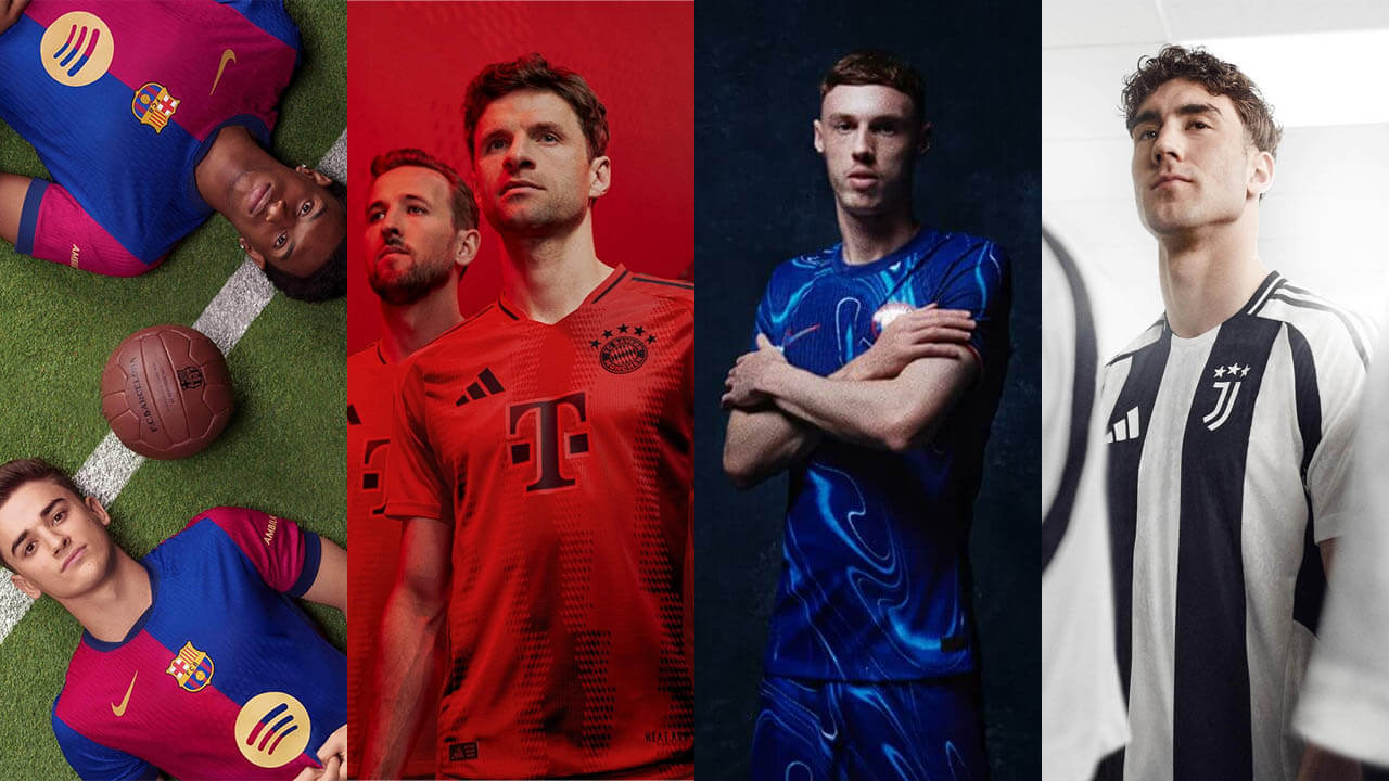 Novos uniformes da temporada europeia: times investem em designs ...
