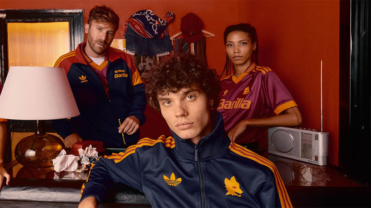 Adidas lança coleção para a AS Roma, inspirada em 1993 » Mantos do Futebol