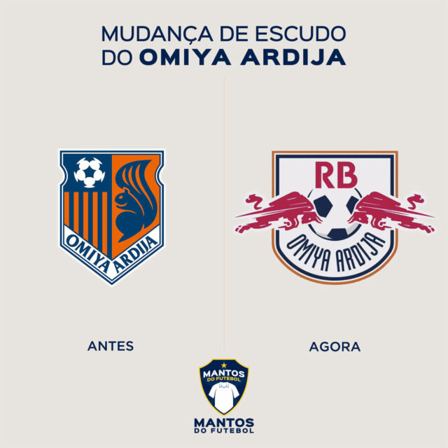 RB Omiya Ardija apresenta novo escudo após ser comprado pela Red Bull » Mantos do Futebol