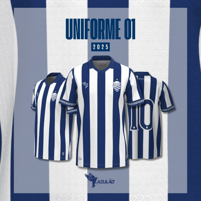 Nova camisa titular do CSA 2025 Azulão » Mantos do Futebol