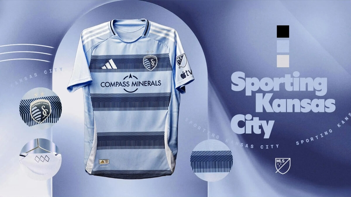 Nova camisa titular do Sporting Kansas City MLS 2025 Adidas » Mantos do ...