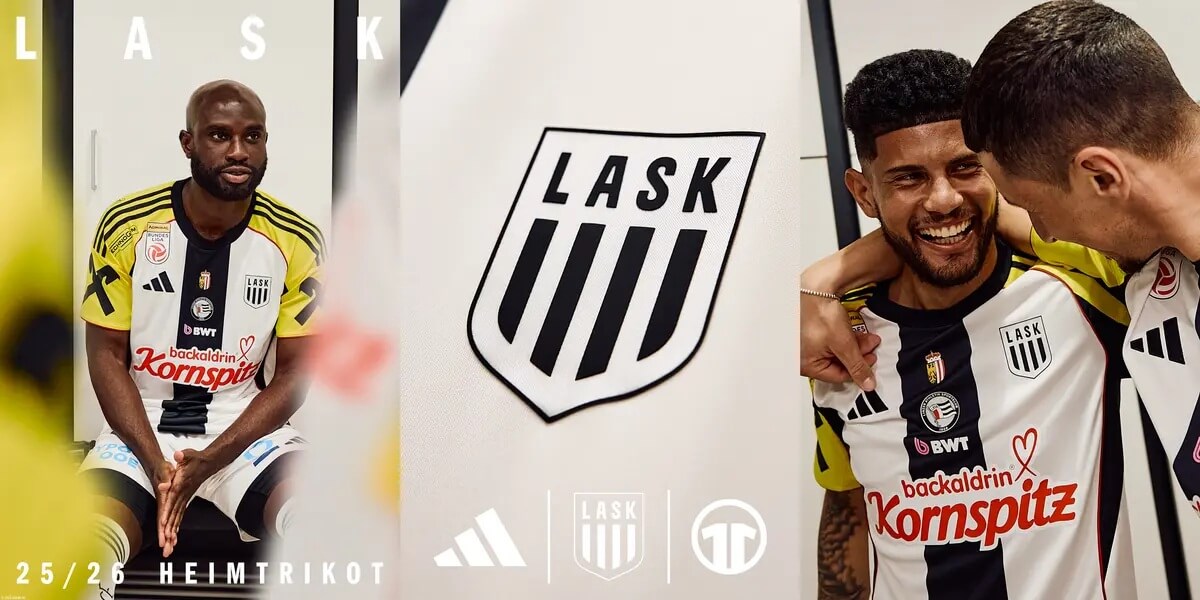 Novas camisas do LASK Linz 2025-2026 Adidas » Mantos do Futebol