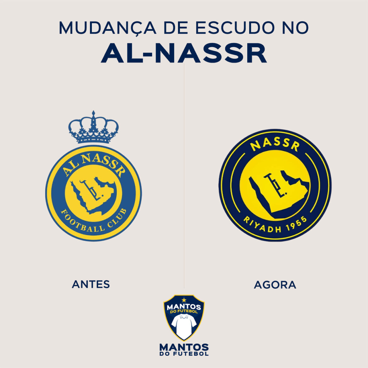 Al-Nassr lança novo escudo » Mantos do Futebol