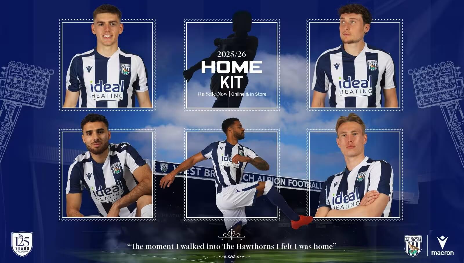 Nova camisa titular do WBA 2025-2026 Macron » Mantos do Futebol