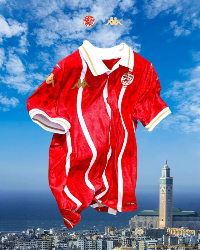Nova camisa titular do Wydad Casablanca 2025-2026 Kappa » Mantos do Futebol