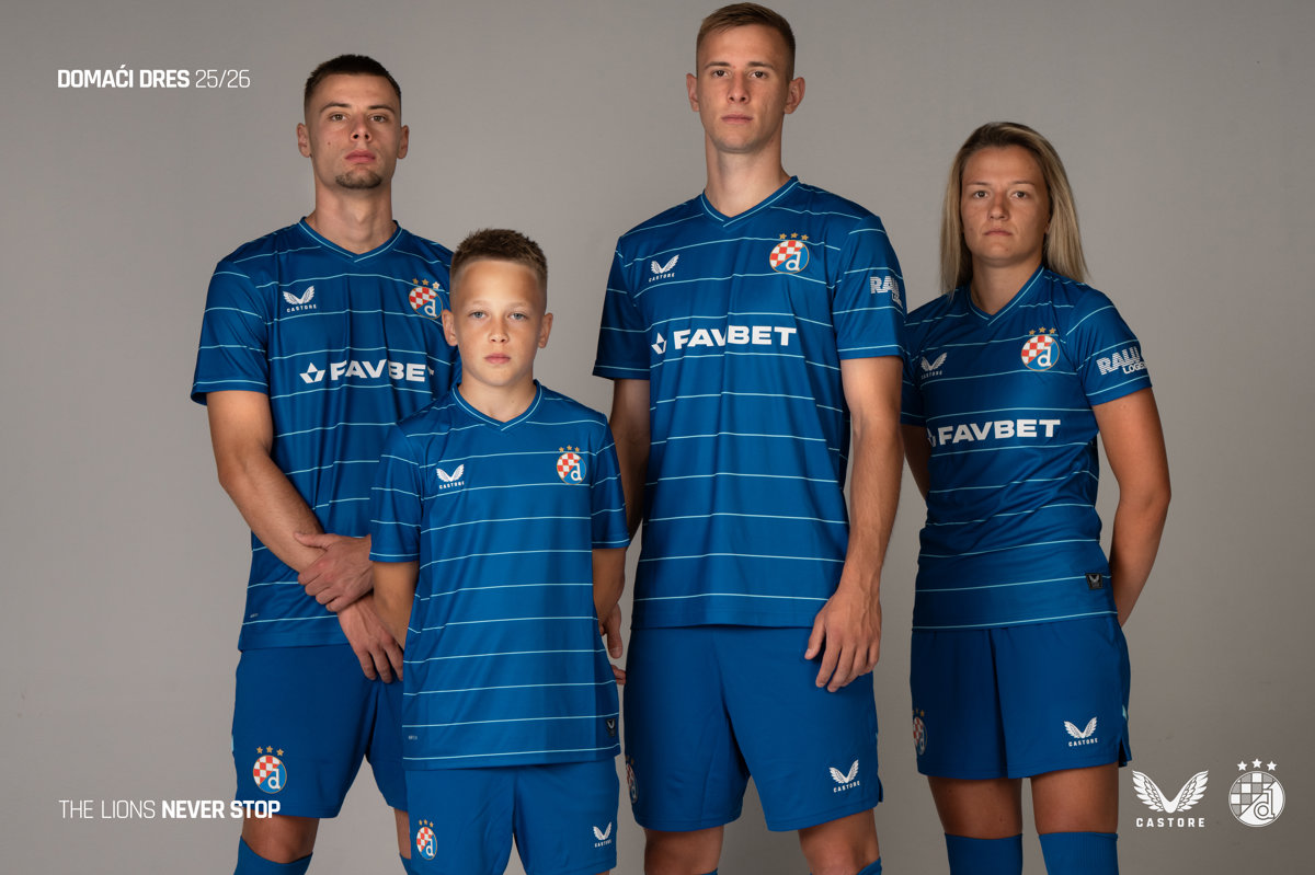 Novas camisas do Dinamo Zagreb 2025-2026 Castore » Mantos do Futebol